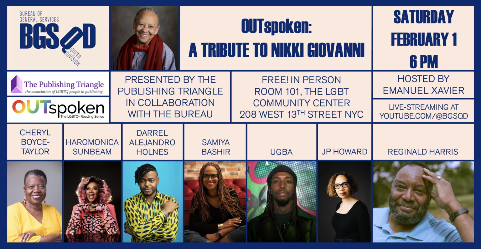 FEBRUARY 1 OUTSPOKEN SPECIAL EVENT: A TRIBUTE TO NIKKI GIOVANNI | The ...